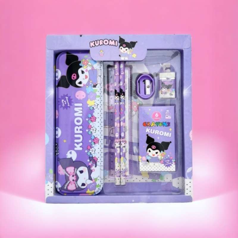 Jual Set Kotak Pensil Kuromi Study Set Cinnamoroll Paket Alat Tulis ...