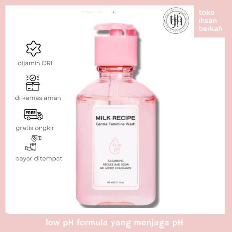 Jual Milk Recipe Gentle Feminine Wash - Mengurangi Bau Tidak Sedap Di ...
