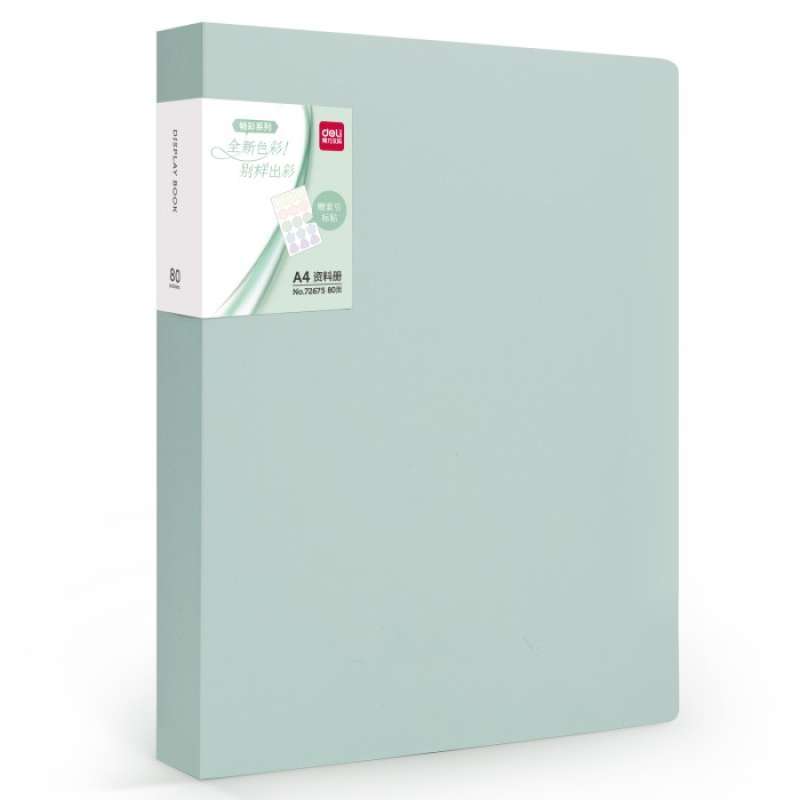 Jual Deli Display Book / Map Dokumen A4 Warna Pastel 30/60/80 Halaman ...