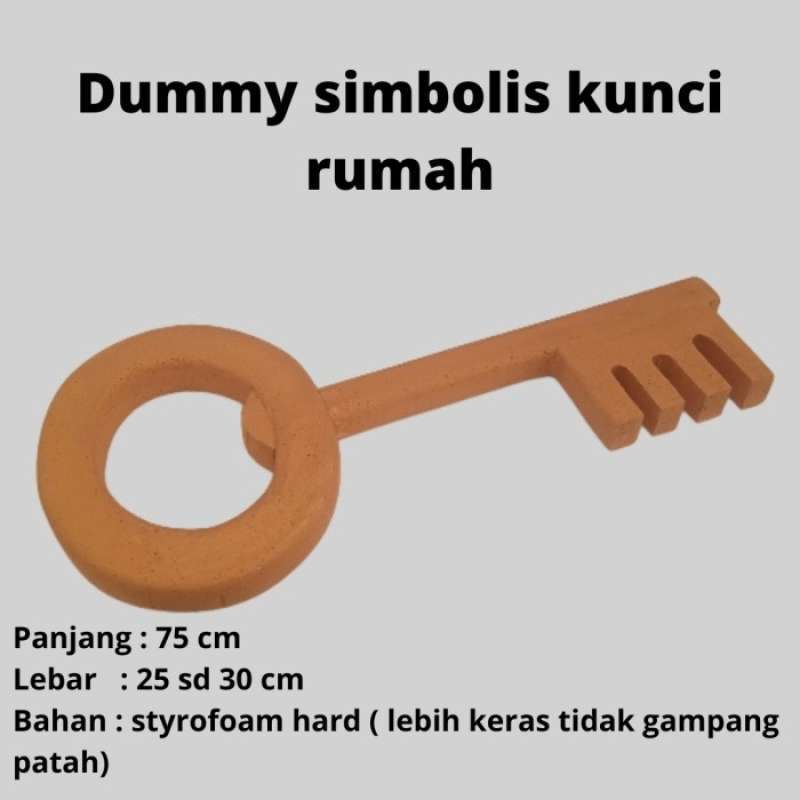 Jual Kunci Rumah Simbolis / Dummy Kunci Simbolis / Kunci Styrofoam Di ...