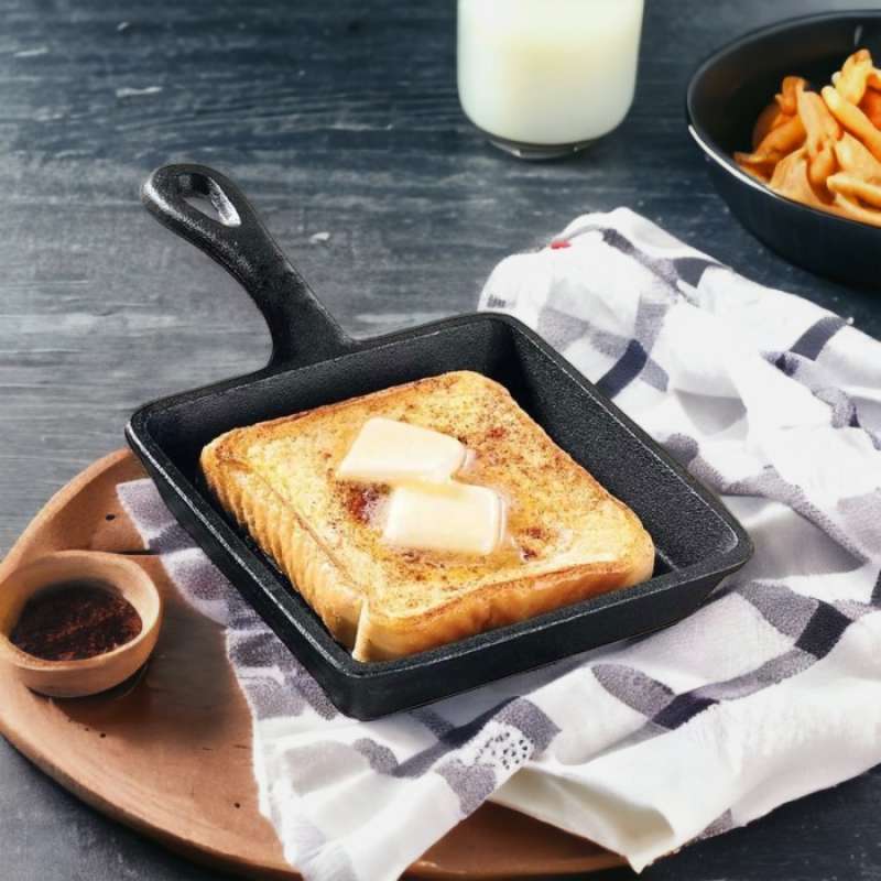 Promo Cast Iron Japanese Premium Toast Sandwich Omelet Egg Frying Pan ...