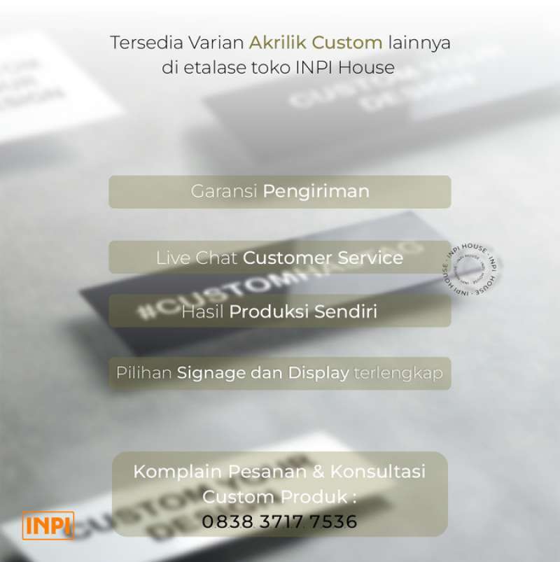 Promo Custom Logo Akrilik - Akrilik Signage - Custom Desain - Sign ...