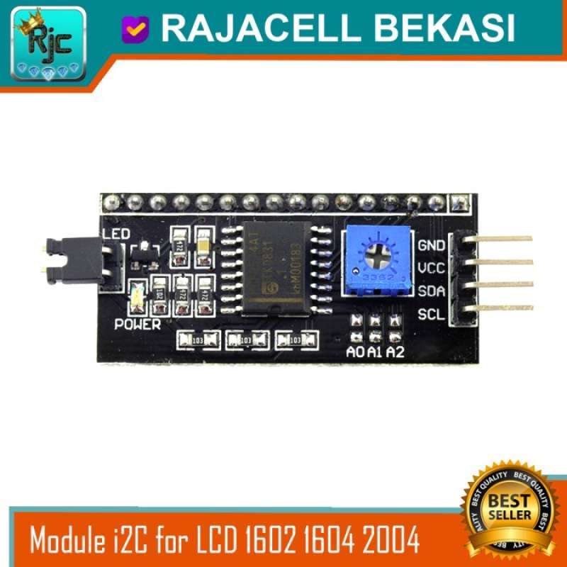 Promo Lcd 1602 16x2 For Arduinoo Esp8266 Esp32 Stm32 Pico I2c Pcf8574 6618