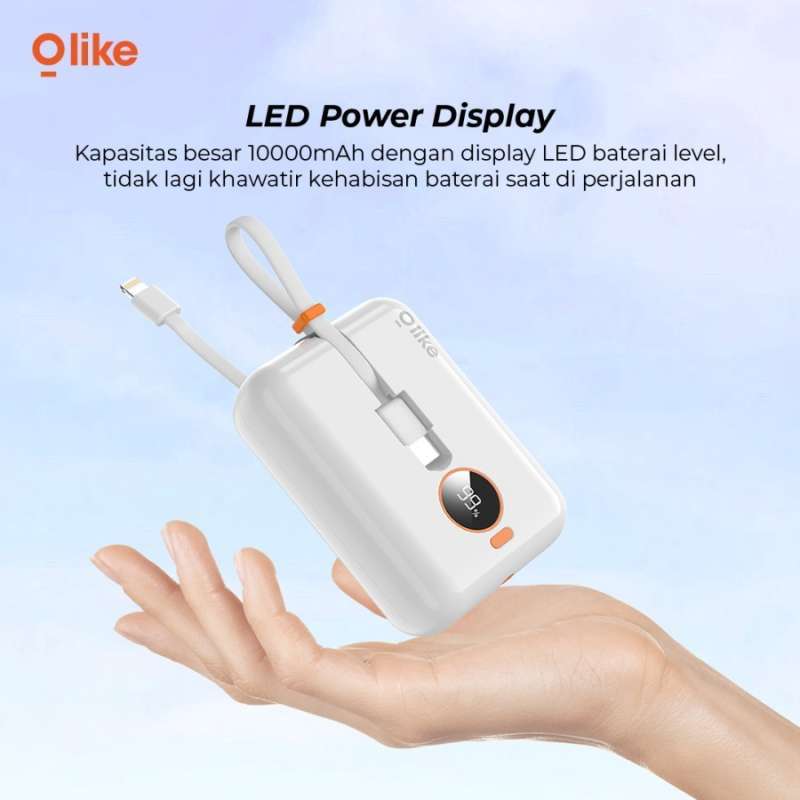 Jual Olike By Oppo Mini Power Bank 10000mah Flight Friendly Built-in ...