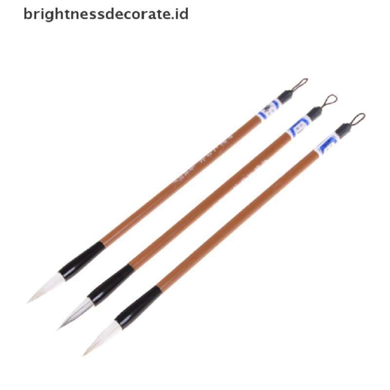 Jual (birth) 3pcs / Set Kuas Kaligrafi Cina / Jepang Warna Putih Untuk ...