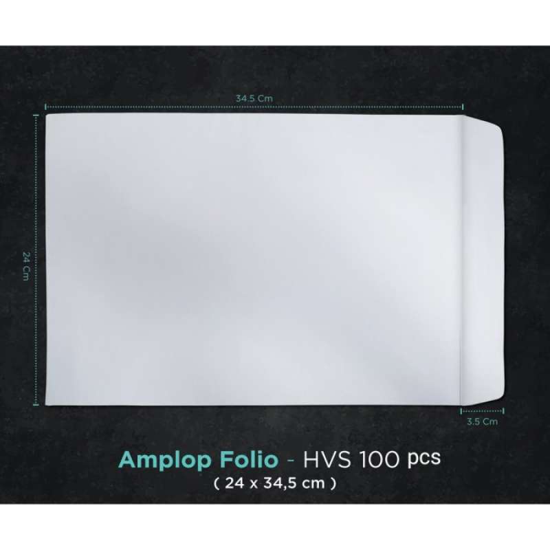 Jual Tebal 100gsm Amplop Putih Folio 25x38 100pcs Di Seller Regstore ...