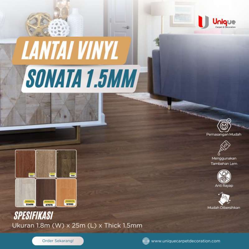 Promo Karpet Roll / Karpet Lantai / Vinyl Lantai Motif Kayu Hyundai ...