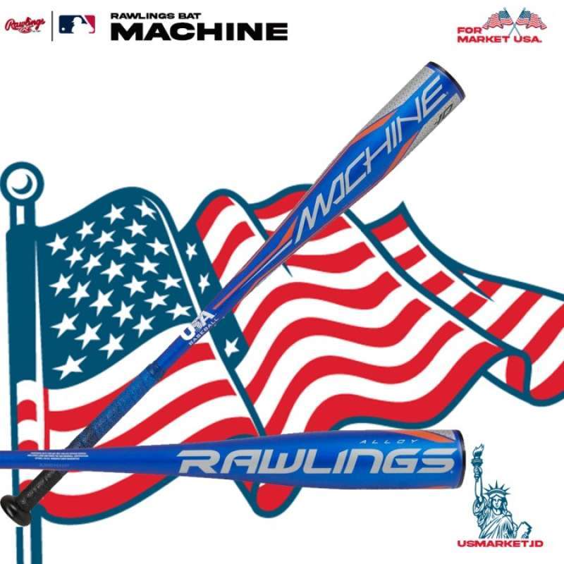 Jual Tongkat Baseball Rawlings 2022 Machine Usa Baseball Bat Alumunium ...