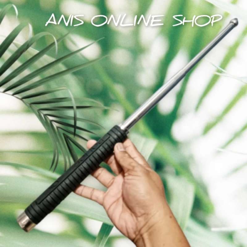 Jual Baton Police Stick / Tongkat Stik Polisi 2 Grip / Pentungan Besi ...