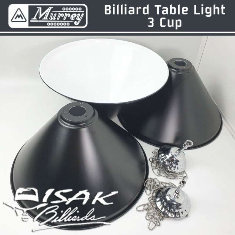 Jual Lampu Meja Billiard 3 Kap - Black - Pool Table Light 3 Cup Biliar ...
