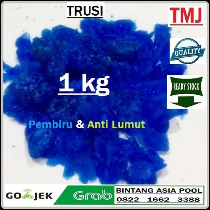 Jual 1 Kg Gram Trusi Pembiru Air Anti Lumut / Obat Kolam Renang Di ...