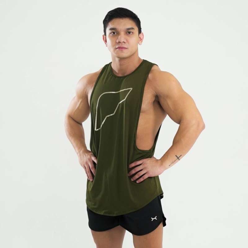Jual Flexzone Super Deepcut Tanks Basic Gym Running Fss-032 - Xxl Abu-abu Di Seller Suzuka ...