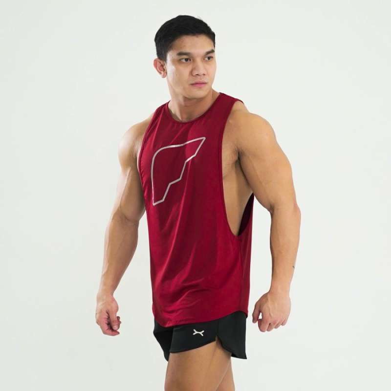Jual Flexzone Super Deepcut Tanks Basic Gym Running Fss-032 - Xxl Abu-abu Di Seller Suzuka ...