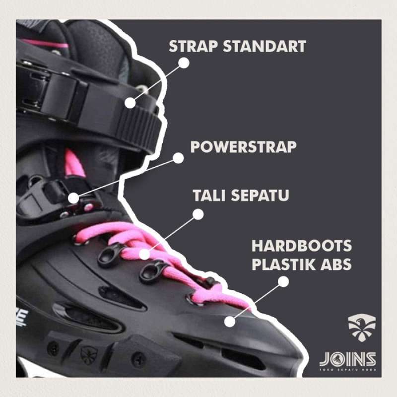 Jual Sepatu Roda Inline Skate Pemula Flying Eagle Eclipse Black ...