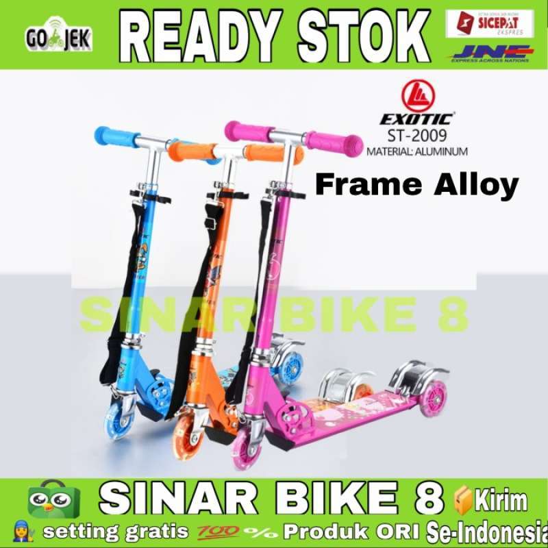 Jual Scooter Anak Alloy Exotic St-2009 3 Roda Untuk Usia 2-5 Tahun Di ...