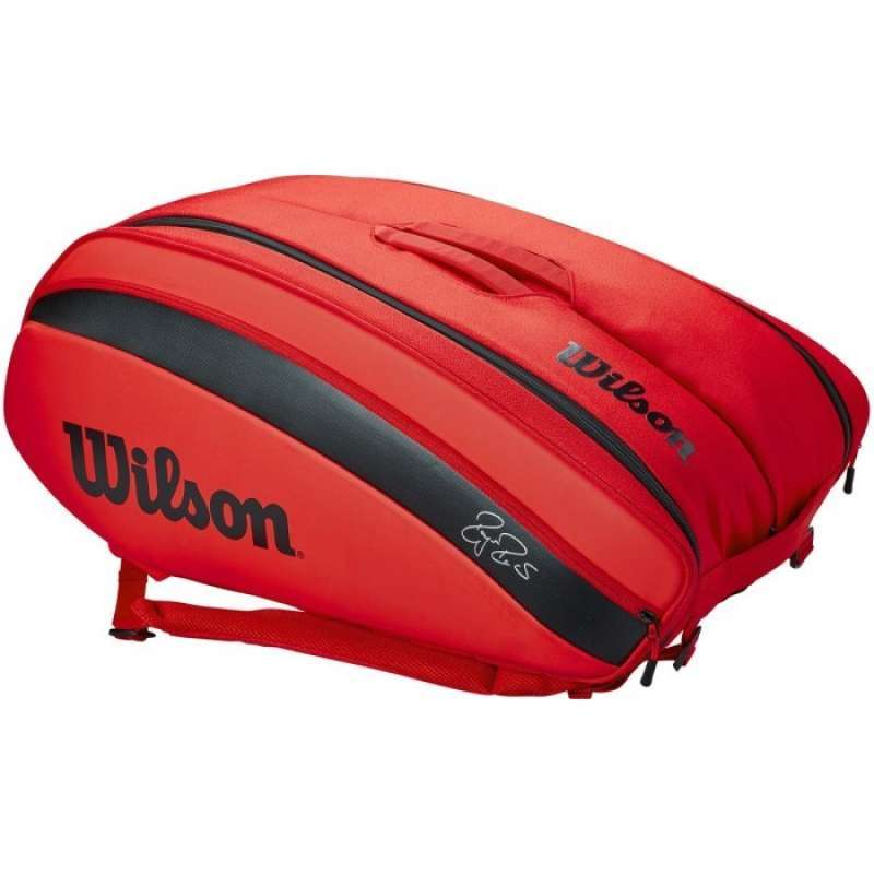 Jual Tas Tenis Wilson Roger Federer Dna 12 Pack Black Red Tennis Raket ...