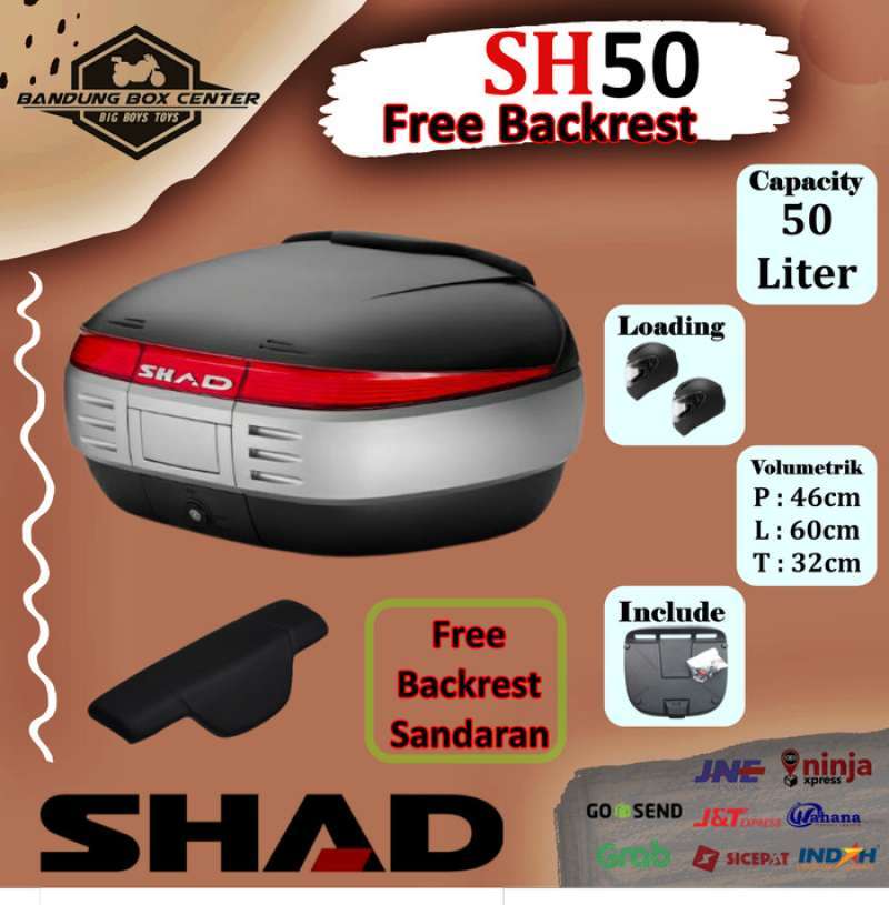 Jual Box Shad Sh50 Box Touring Sh 50 Box Motor Shad Sh50 Termasuk ...