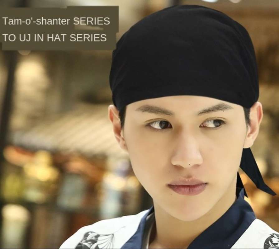 Jual Topi Chef Ikat/japanese Sushi Chef Het Slayer Bandana - Hitam Di ...