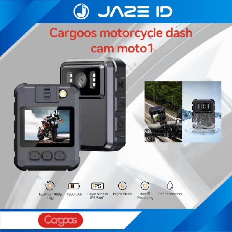 Jual Cargoos Dash Cam Moto1 1080p Kamera Motor Dvr Camera Baterai ...