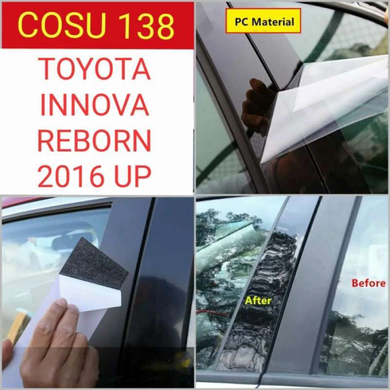 Jual Stiker Plastik Pc Hitam Glossy Pilar Toyota Innova Reborn 2016 Up ...