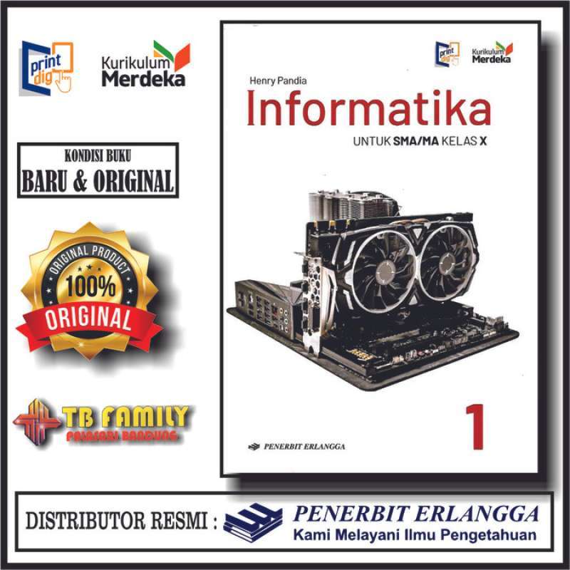 Promo Buku Informatika Kelas 1 / X 10 Sma Erlangga Kurikulum Merdeka ...