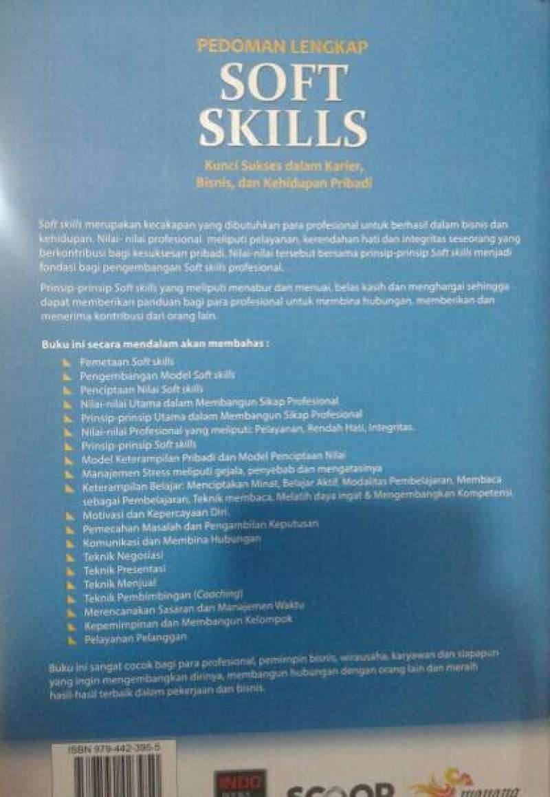 Promo Buku Pedoman Lengkap Soft Skills Kunci Sukses Dalam Karier, Bisnis Diskon 23% Di Seller ...