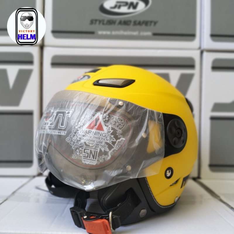 Jual Helm Retro Jpn Momo Kawai Model Kaca Pilot (kuning Dop) Di Seller ...