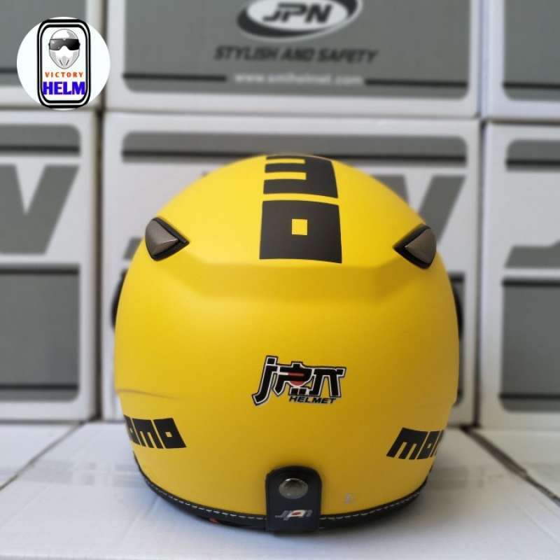 Jual Helm Retro Jpn Momo Kawai Model Kaca Pilot (kuning Dop) Di Seller ...