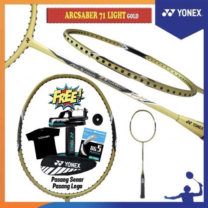 Promo 2021 New Color Arcsaber 71 Light Raket Badminton Original - Gold ...