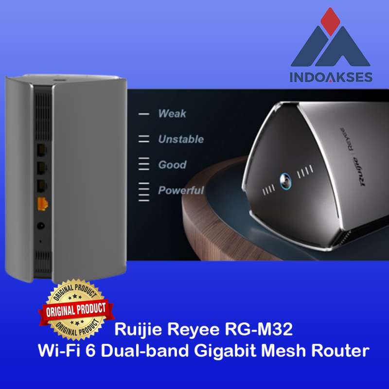 Jual Ruijie Reyee Rg-m32 3200m Wi-fi 6 Dual-band Gigabit Mesh Router Di ...