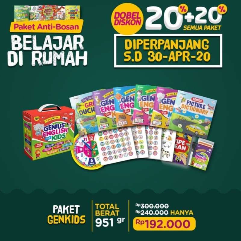 Promo Genius English For Kids Versi Kotak Diskon 23% Di Seller Sumijayeti Store - Kebon Kacang ...
