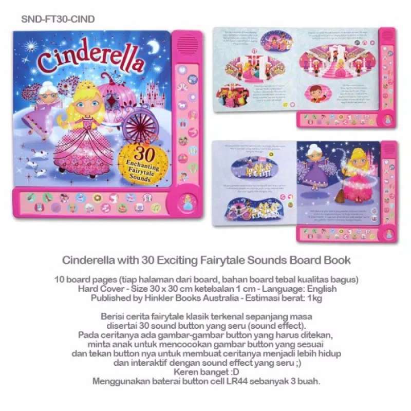 Promo Cinderella/snow White With 30 Exciting Fairytales Sounds Board ...