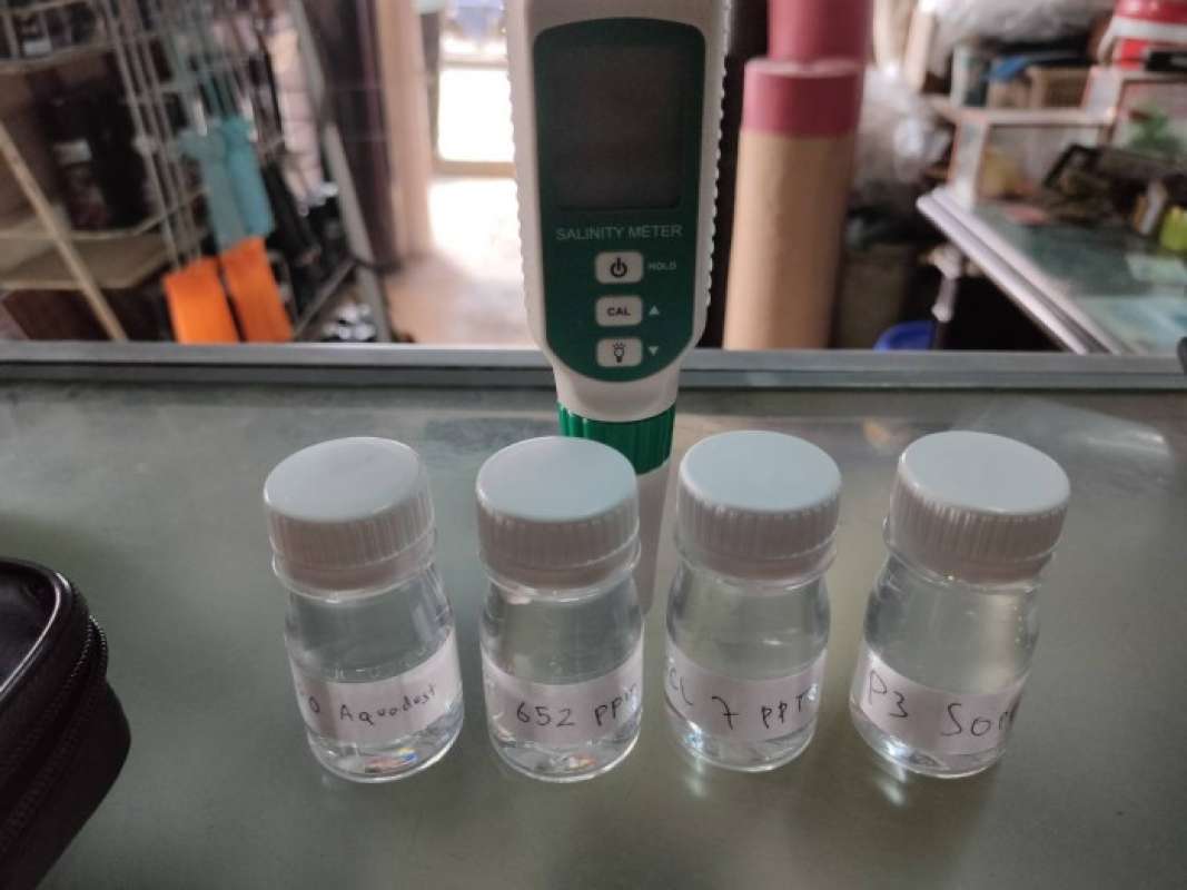 Promo Larutan Buffer Nacl 0/652 Ppm /7 Ppt /50 Ppt Kalibrasi Salinity ...
