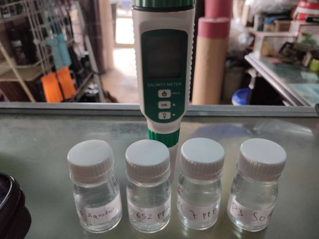 Promo Larutan Buffer Nacl 0/652 Ppm /7 Ppt /50 Ppt Kalibrasi Salinity ...