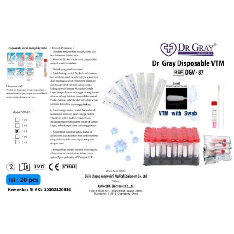 Promo Isi 20set (1box) Vtm Dr Gray Terdaftar Izin Resmi Kemenkes Diskon ...