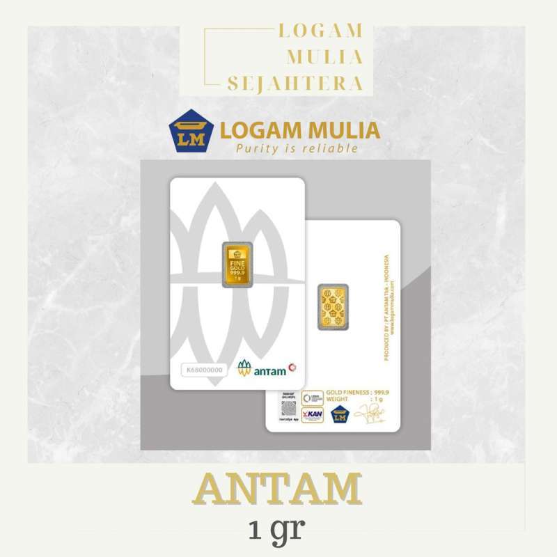 Jual Logam Mulia 1 Gram Antam New Press Terbaru Di Seller Logam Mulia ...