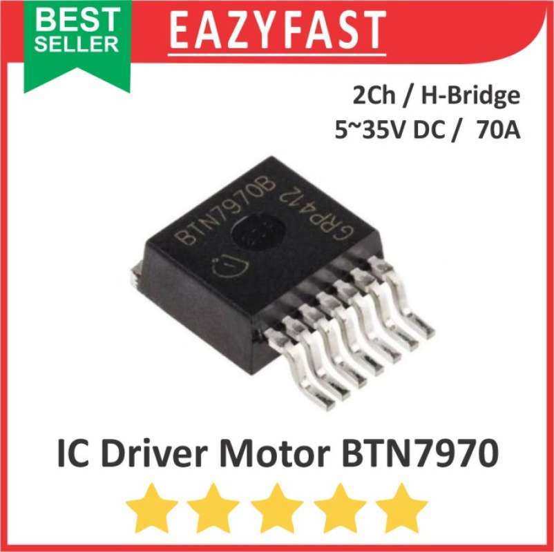 Jual Ic Driver Motor Dc Btn7970 Dip 70a 2ch 2 Ch Channel 70a H Bridge Btn Bts 7970 Bts7970 Di ...