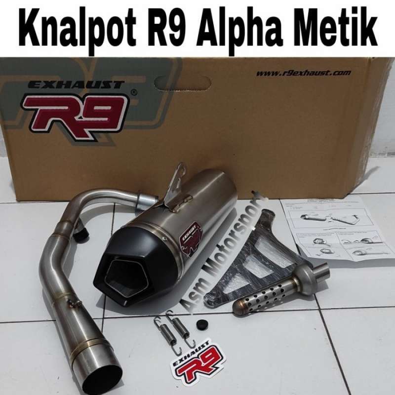 Promo Knalpot R9 New Alpha Fullsystem Vespa V3 Iget Sprint Primavera S ...