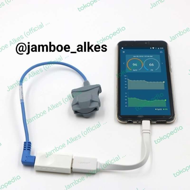 Promo Berry Bm3000b Spo2 Pulse Oximetry (usb Android Base) Diskon 23% ...