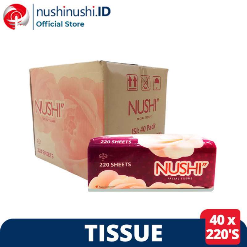 Promo Nushi Facial Tissue 1 Karton/40 Pcs @ 220 Sheet 2 Ply Diskon 23% ...