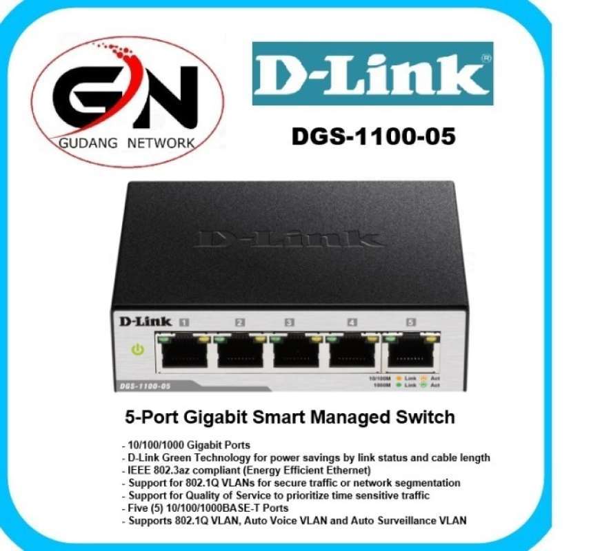 Promo Dgs-1100-05 5-port Easysmart Gigabit Ethernet Switch Diskon 23% ...