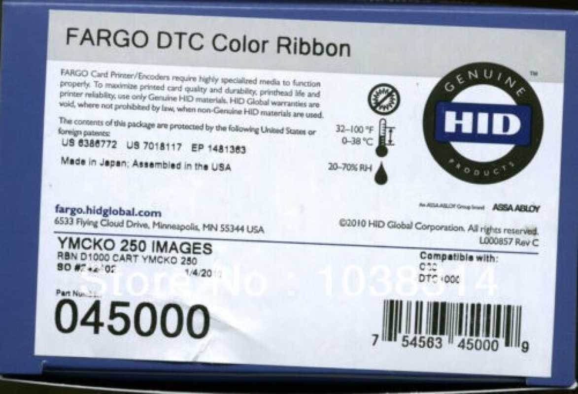 Promo Ribbon Ymcko ( Colour ) Printer Id Card Dtc-1000 Pn. 045000 ...