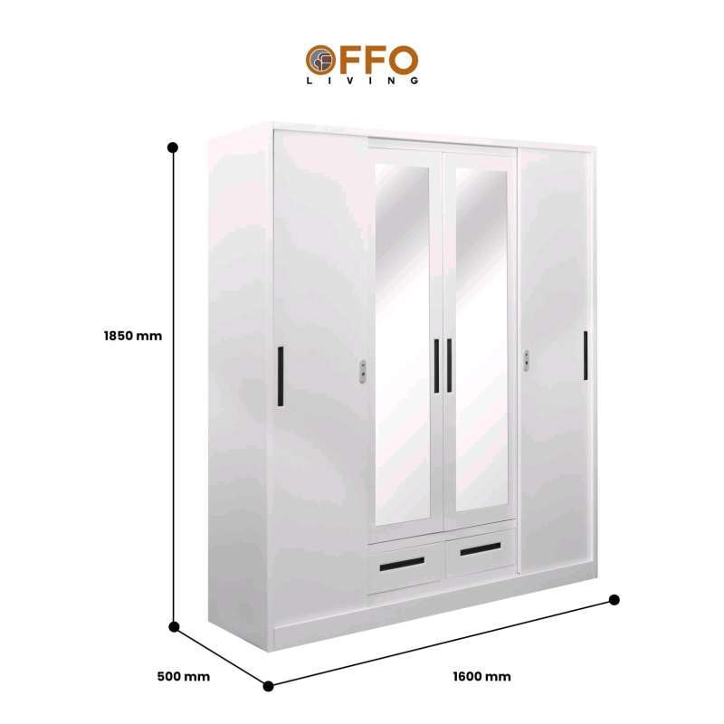 Promo Lemari Besi Sliding 4 Pintu Diskon 55% Di Seller Offo Living ...