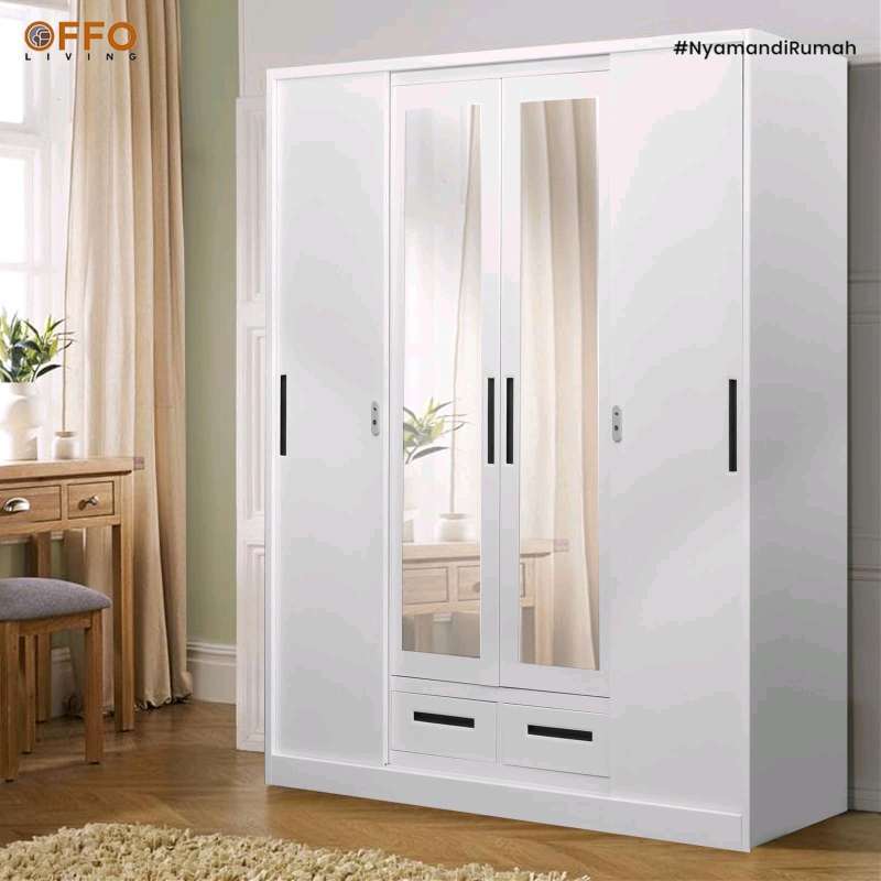 Promo Lemari Besi Sliding 4 Pintu Diskon 55% Di Seller Offo Living Furniture Official Store ...