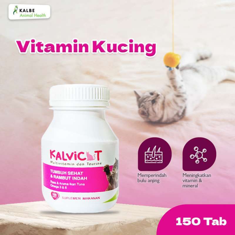 Jual Kalvicat 150 Tablet - Multivitamin Kucing [original] Di Seller ...