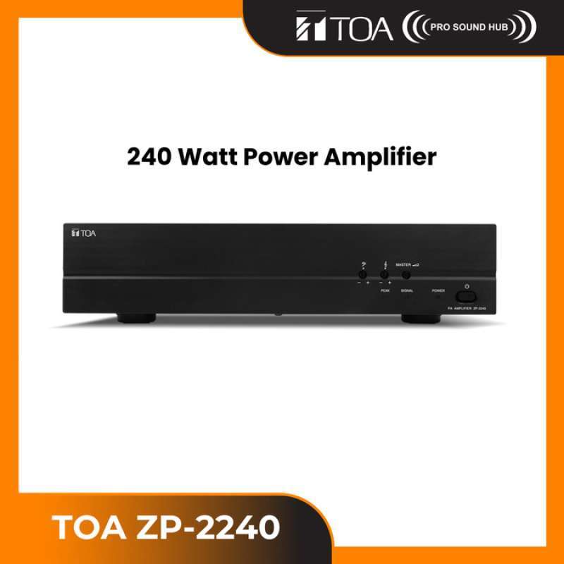 Promo Toa Zp-2240 Zp2240 Power Amplifier Amply Ampli 240 Watt 100v 100 ...
