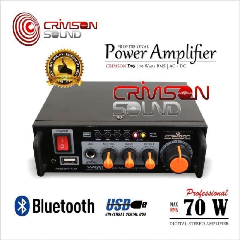 Promo Power Amplifier Mini Crimson D 05 Ac-dc Diskon 23% Di Seller ...