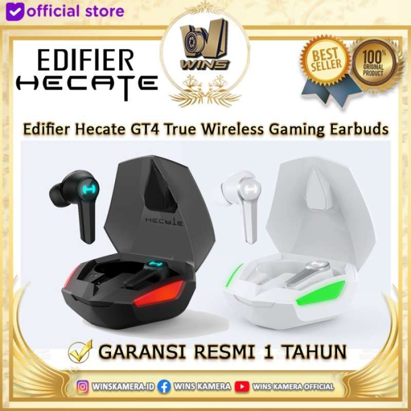 Promo Edifier Hecate Gt4 Tws Gaming Earbuds No Delay/low Latency 45ms Diskon 23% Di Seller Ryoma ...