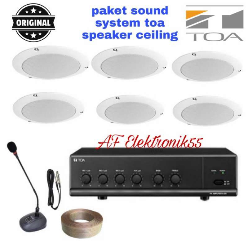 Promo Paket Sound System Toa Ceiling 6 Unit Speaker Diskon 23% Di ...