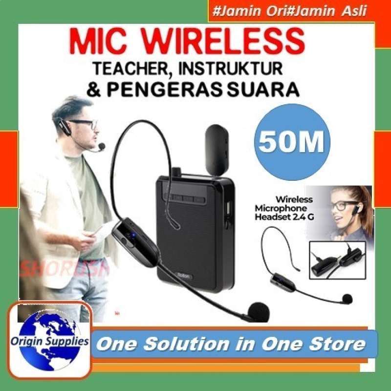 Promo Speaker Pinggang Mic Tour Guide Guru Mengajar Pengeras Suara ...
